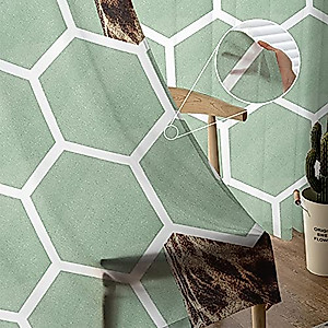 Sheer Curtains 63 Inch Length 2 Panels, High Cold Giraffe Semi Sheer Voile Bedroom Curtains & Drapes, Rod Pocket Window Treatments, Boho Curtains for Living Room Kitchen Backdrop Home Decor, W52xL63