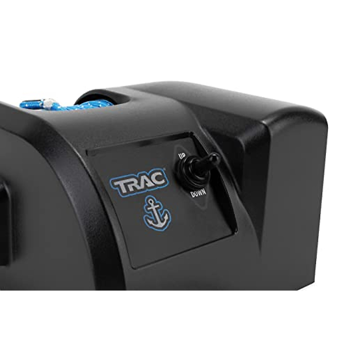 Camco TRAC Outdoors AnchorZone 20 Electric Anchor Winch | Features a High-Efficiency 12-Volt DC All-Steel Gear Motor, 100-Feet of Pre-Wound Braided Rope, and has a Max Capacity of 20lbs (69000)