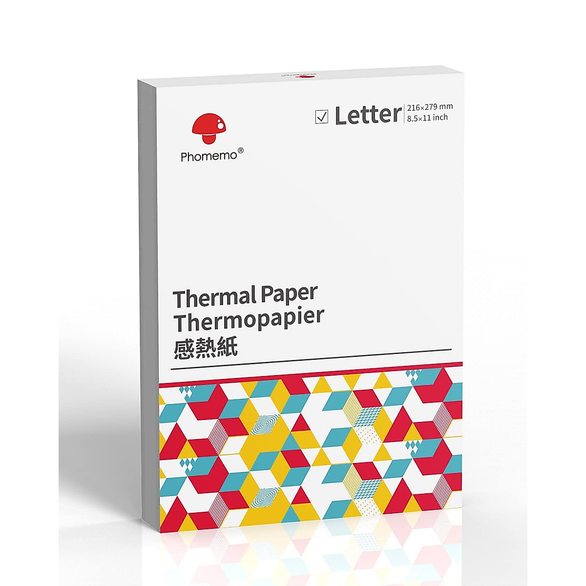 Phomemo US Letter Thermal Paper, Advanced Thermal Printing, Phomemo Thermal Paper for M08F-Letter, Brother PocketJet PJ762/PJ763MFi, HPRT MT800/MT800Q Printer, Size 8.5" x 11", 100 Sheets