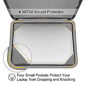 MOSISO Matte PU Leather Flap Laptop Sleeve&Compatible with MacBook Air 13.6 inch Case 2022 2023 A2681 M2, Hard Shell&Carrying Sleeve Bag&Keyboard Cover&Webcam Cover&Screen Protector, Black&Apricot