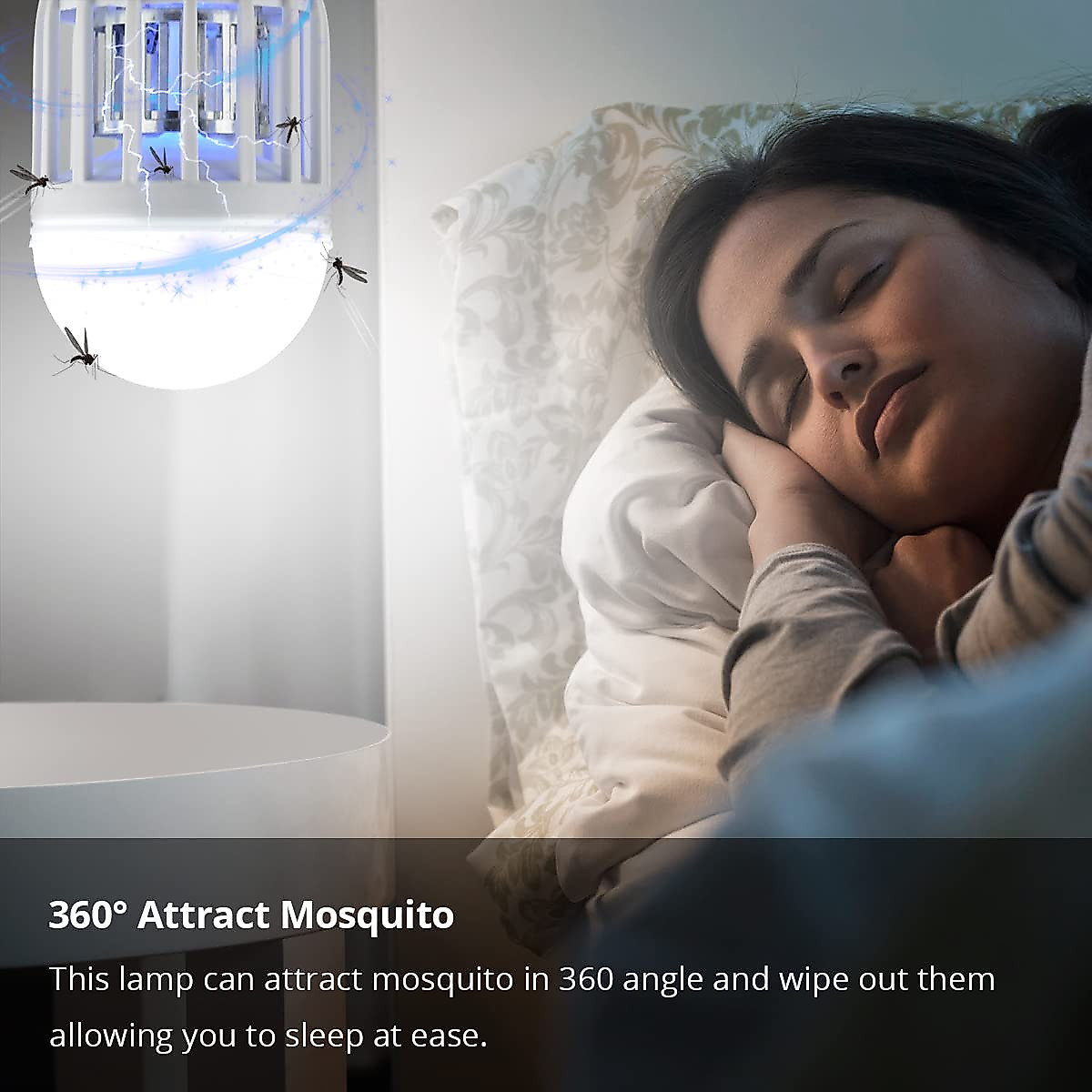 2 PACK Bug Zapper Light Bulb 2 in 1 LED Electronic Light Trap for Fruit Flies, Mosquito, Bug, Insect and Fly Control Killer - Traps