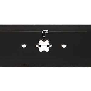 USA Mower Blades 6 MTR6771BP Notched High-Lift for MTD Toro 742-0677 942-0677 335-855 98024 Length 18-1/2 in. Width 3 in. Thickness .200 in. Center Hole 6 Point Star 54 in. Deck