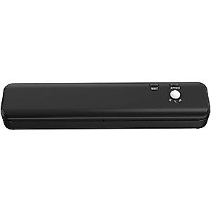 Vacuum Sealer - Automatic Food Vacuum Sealer with LED Indicator, Food Vacuum Sealer for Food Preservation Airtight Packaging System, Compact Design (Black)