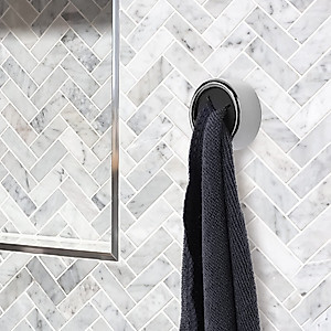 Prasacco 4 Pcs Tea Towel Holders, Self-Adhesive Tea Towel Hooks, Towel Holders for Kitchen Bathroom and Home