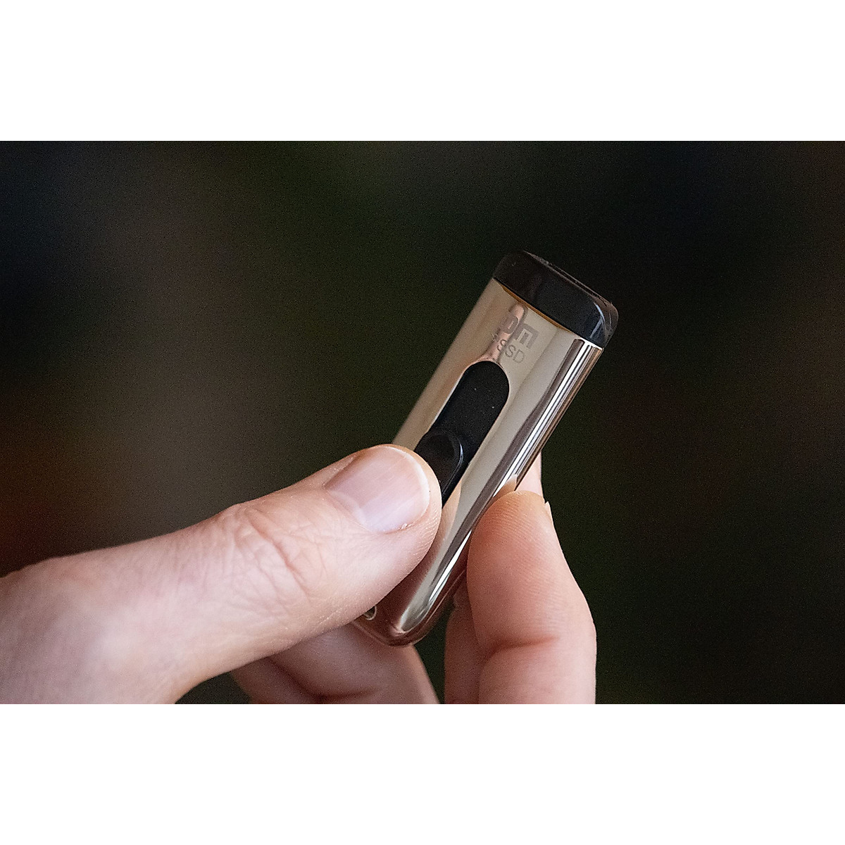 Dynon Metrics External SSD Flash Drive – External SSD Drive with Retractable USB-A Connectivity – Portable SSD for Travel, Office, Work from Home – Sleek and Durable Alloy SSD External Stick 256 GB