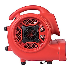 XPOWER P-430 Pro 1/3 HP 2000 CFM Centrifugal Air Mover, Carpet Dryer, Floor Fan, Blower, for Water Damage Restoration, Janitorial, Plumbing, Home Use