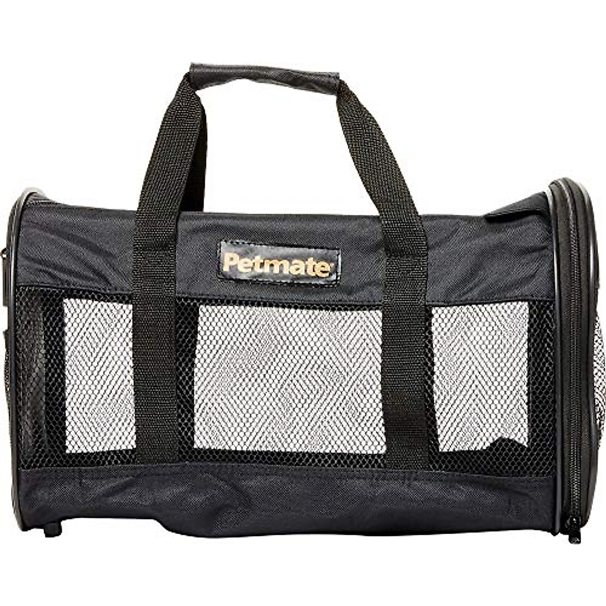 Petmate Soft-Sided Kennel Cab Pet Carrier,Black,Up to 15lbs, 17 X 10 X 10 (21329)