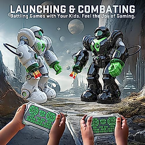 BEZGAR TR300 Robot Toys for Kids - Smart Programmable, Dancing Remote Control Emo Robot with 22 Actions | Supporting 78 Changing Expressions, Ideal Gifts for Kids, 4 5 6 7 8 year old boy birthday gift