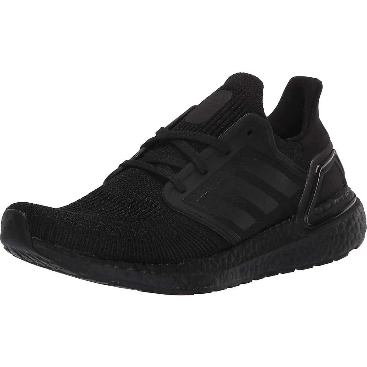 adidas Women's Ultraboost 20 Sneaker, Black/Black/Solar Red, 8