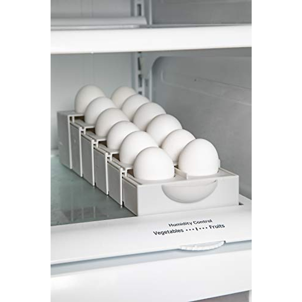 Kitchen Spaces Eggstra Space Egg Holder, Standard, Gray