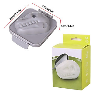 Dinosaur Skull Egg Mold Hard Boiled:Creative Funny Dinosaur Fossil Shaped Egg Press,Boiled Egg Mold Egg Former Dinosaur Cartoon Egg (5pcs)