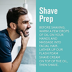 Barrel and Oak - Organic Pre-Shave & Beard Oil, 2-In-1 Essential Oil Barrier for Men, Nourishing & Taming Facial Hair, Vegan (Cedar & Bergamot, 1 oz)