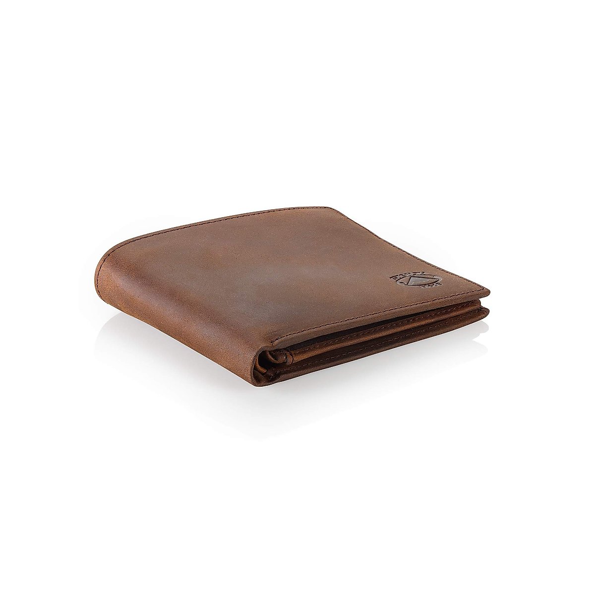 Stealth Mode Leather Bifold Wallet for Men With ID Window and RFID Blocking