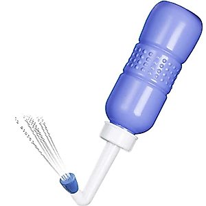 Portable Bidet Bottle for Travel Personal Hygiene Care Manual Bidet (11in), Blue