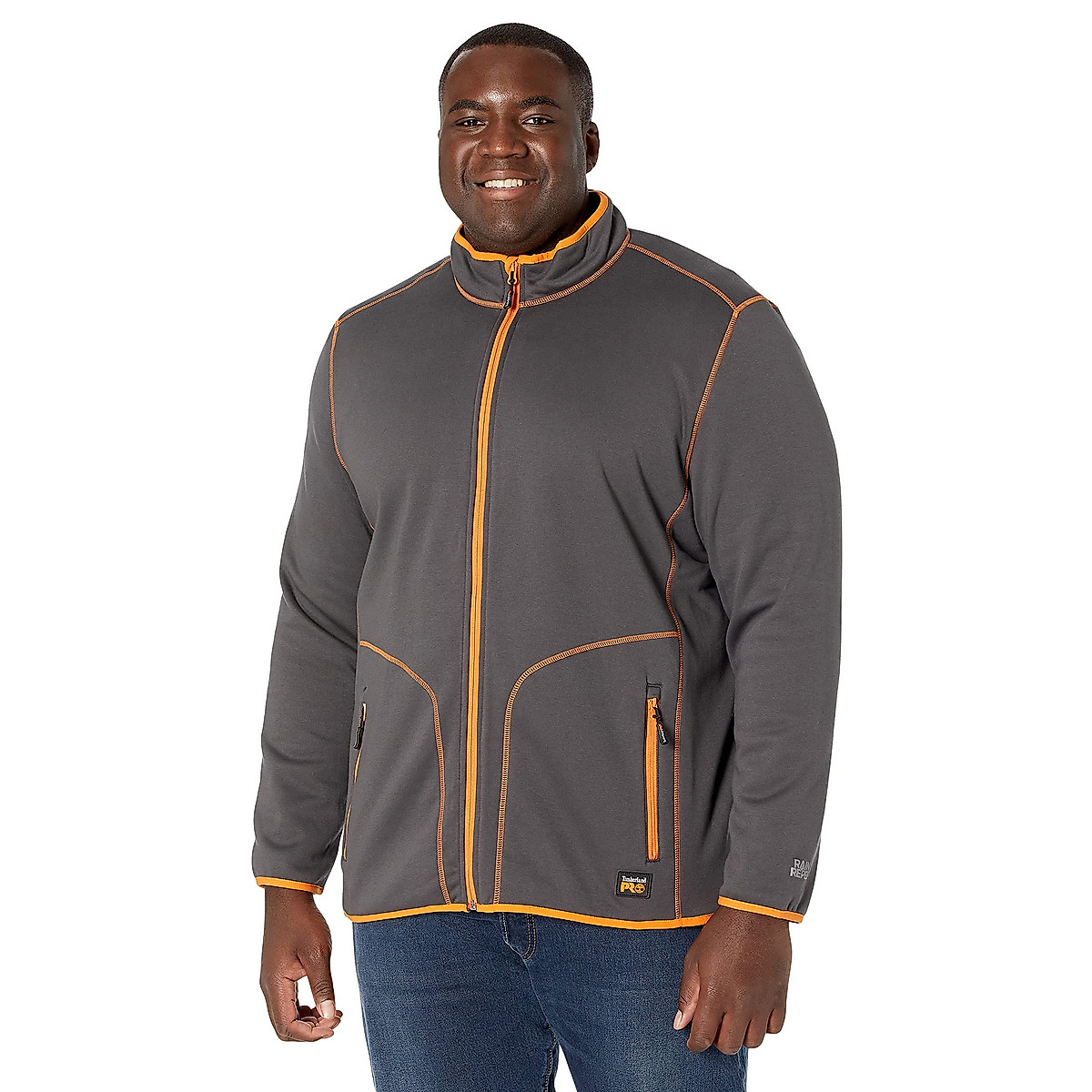 Timberland PRO Men's Big & Tall Ballast Midlayer with Abrasion Resistance (Big/Tall), Asphalt, 3XL