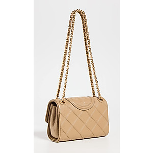 Tory Burch Women's Fleming Soft Small Convertible Shoulder Bag, Pebblestone, Tan, One Size