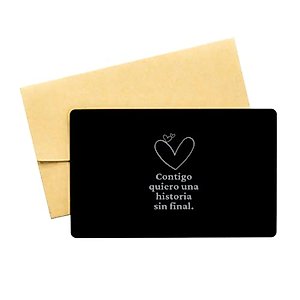 Amor Quiero UNA historia sin Final Regalo para esposos o esposa - tarjeta de cartera