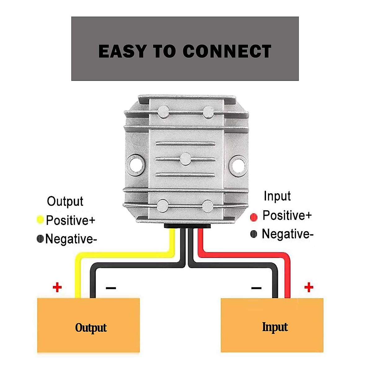 dkplnt 5A 60W 12V Golf Cart 24V 36V 48V to 12V Converter Buck Transformer DC-DC Converter Non-Isolated