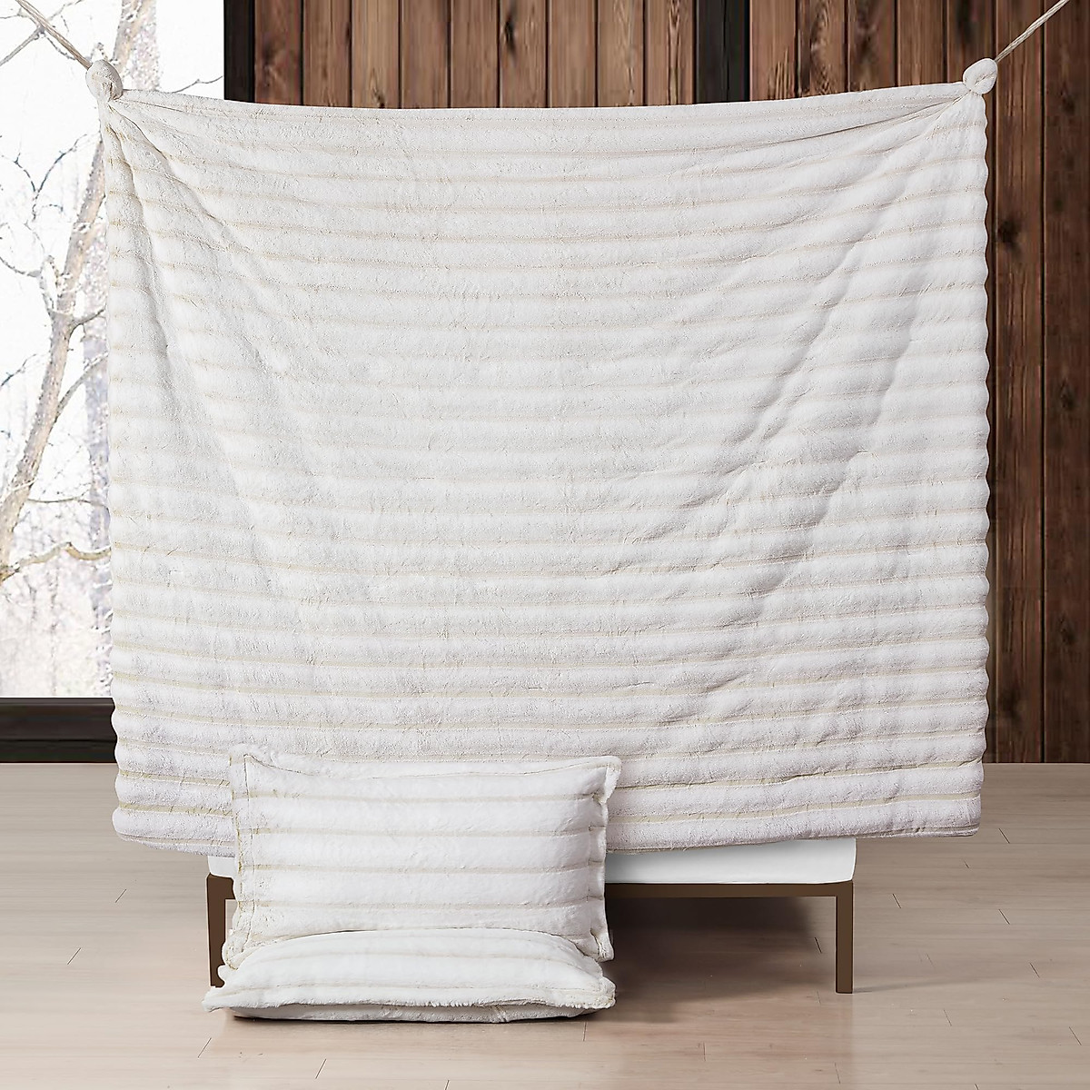 Byourbed Jelly Rolls Chunky Bunny - Coma Inducer® Oversized King Comforter - Powder Caramel