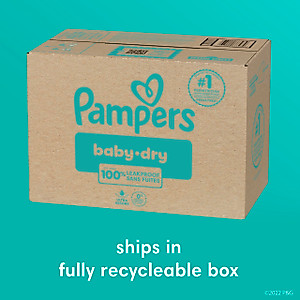 Diapers Size 3, 210 Count - Pampers Baby Dry Disposable Baby Diapers (Packaging & Prints May Vary)