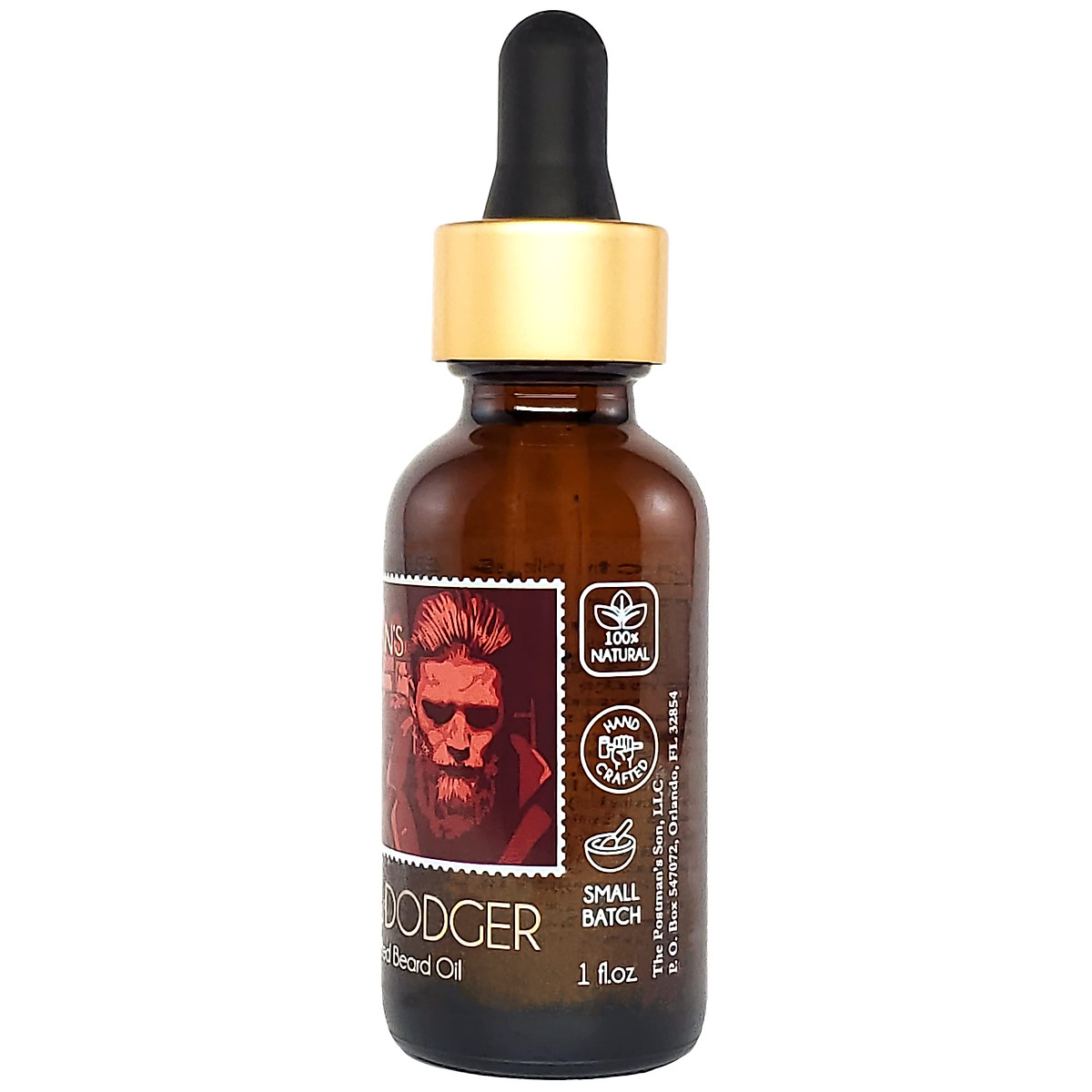 The Postman's Son - DEVIL DODGER - Crafted Beard Oil - 1 fl oz