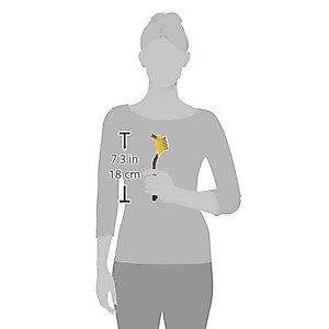 Amazon Basics Brass Mini Brushes, Soft Grip, 3-Pack, 1/2 inch, Yellow/Grey