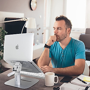 Laptop Stand for Desk ,Multi-Angle Stand with Unique Structure Design,More Stability, Adjustable Notebook Stand for Laptop up to 17 inches,Compatible for MacBook Pro/Air, Surface Laptop, etc.