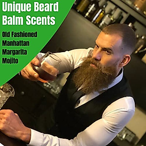 Beardologist Premium Natural Beard Balm Variety Pack for Mens Grooming - Strengthens & Softens Beards & Mustaches - Paraben & Sulfate Free - Leave In Conditioner Styling Balm For Men - 0.5oz - 4pk