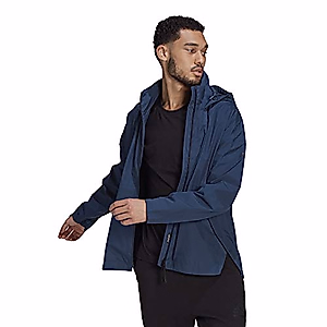 adidas Outdoor,Mens,Urban RAIN.RDY Rain Jacket,Crew Navy,X-Large