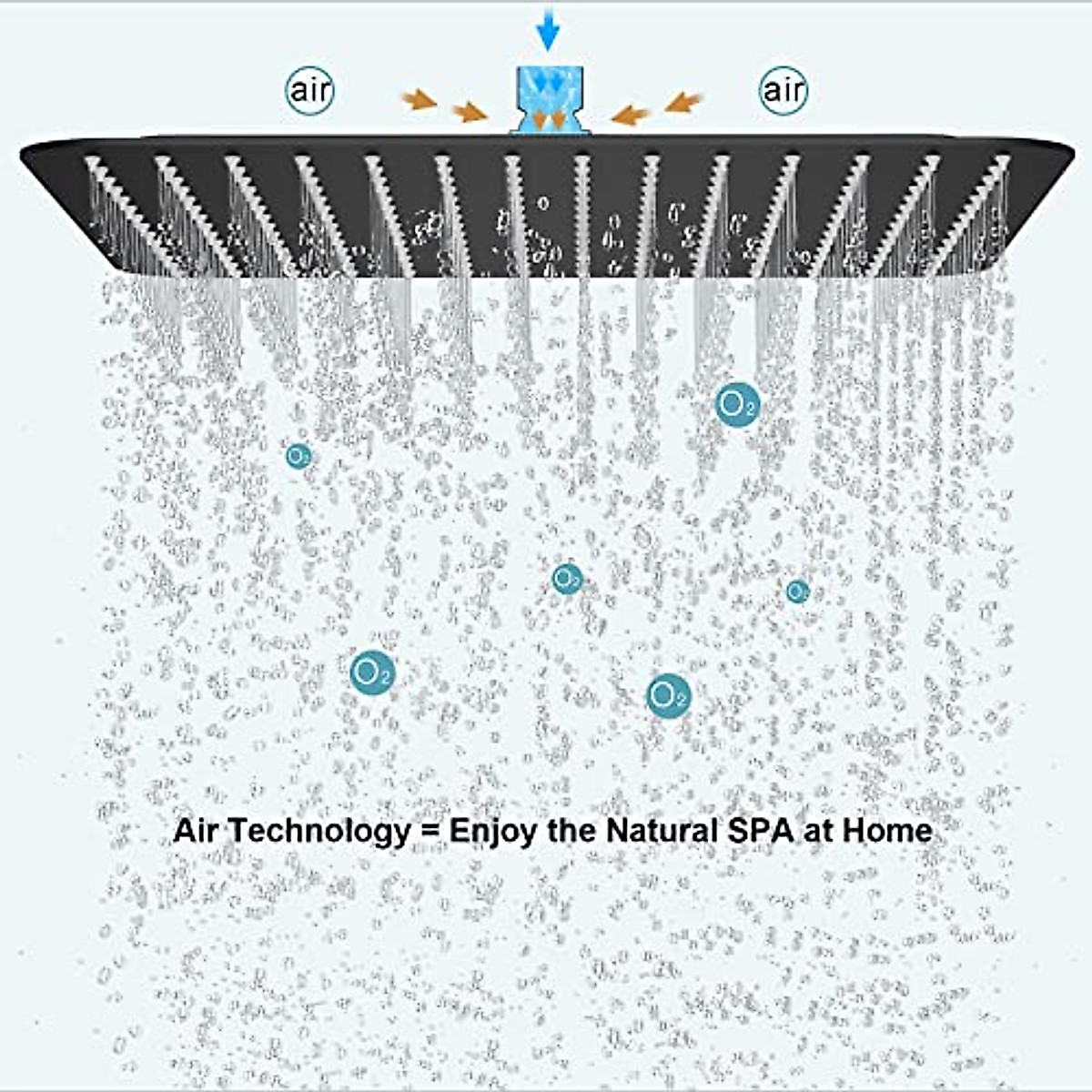 SR SUN RISE 12 Inch Slide Bar Shower Faucet Luxury High Pressure Shower Heads and Handheld Spray Combo Set Wall Mounted Shower System Included Valve and Trim Kit, Matte Black