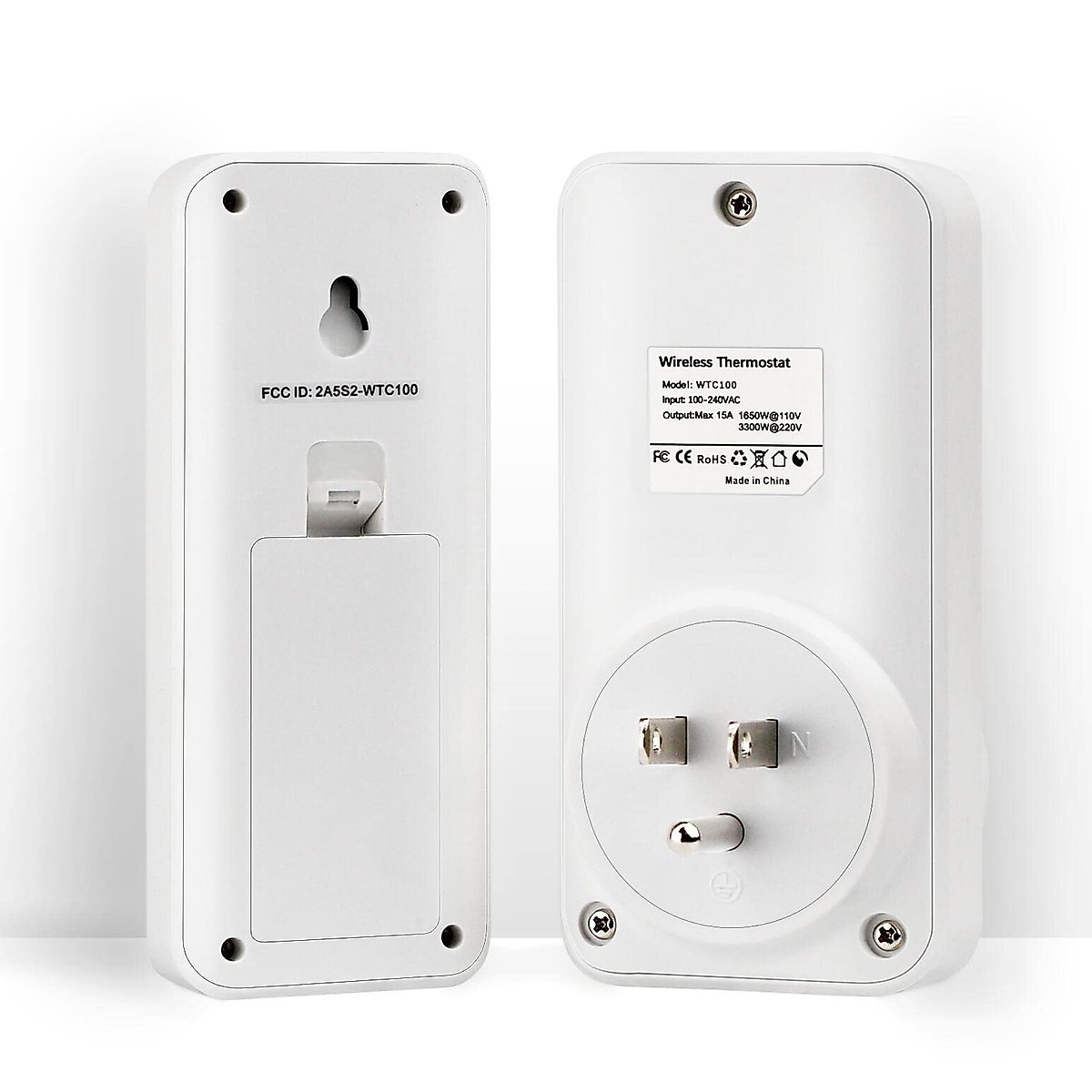 DIGITEN Temperature Controller WTC100 Wireless Thermostat Outlet Temperature Controlled Outlet Programmable Thermostat Controller Wireless Thermostat with Remote Sensor Greenhouse Thermostat