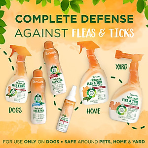 Natural Flea & Tick Max Strength Shampoo & Bedding Spray Bundle | Flea & Tick Prevention | Dog Shampoo | Flea & Tick Treatment Protects & Repels | Made in USA
