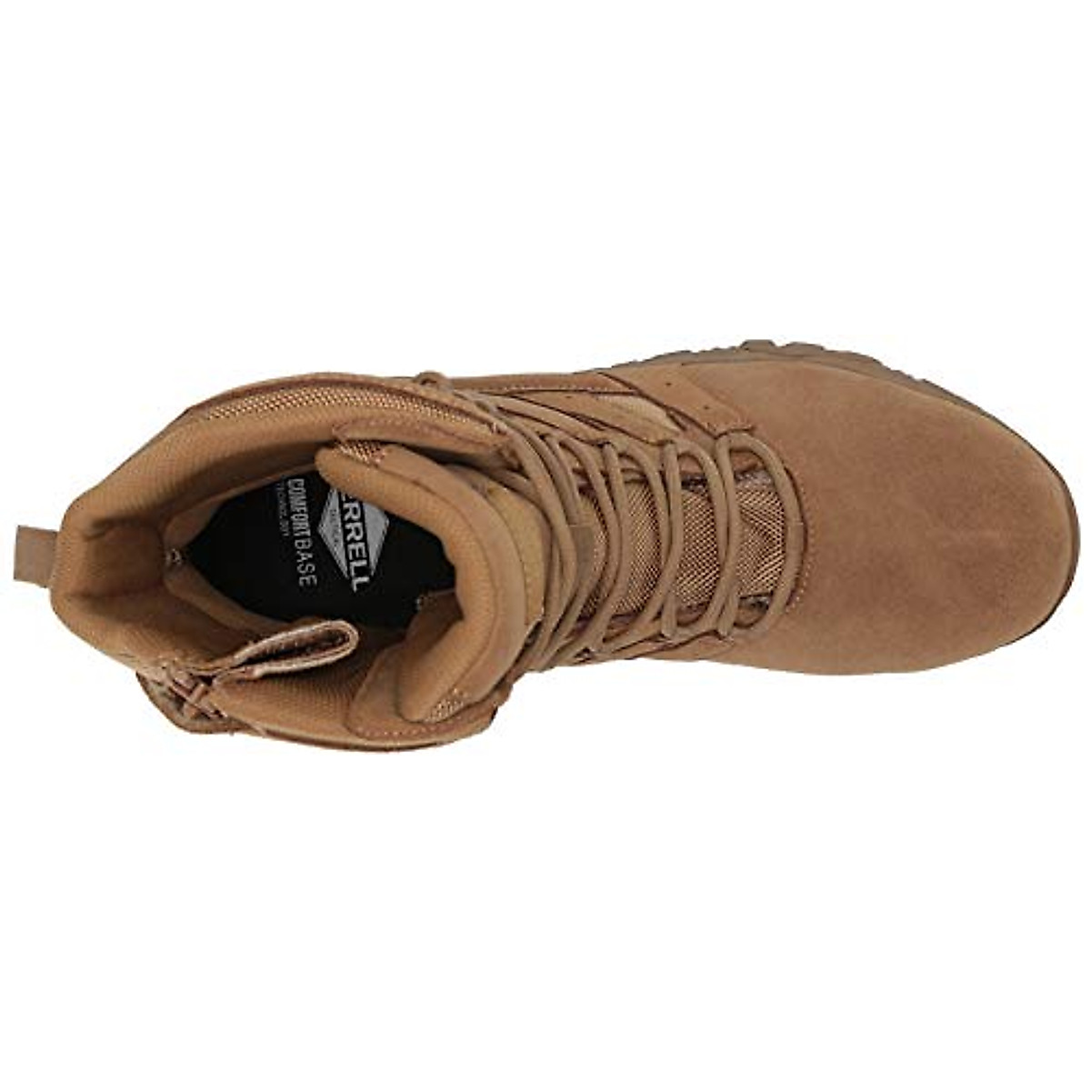 Merrell Men's Moab 2 8" Defense Zip Composite Toe Military and Tactical Boot, Coyote, 11.5 Wide