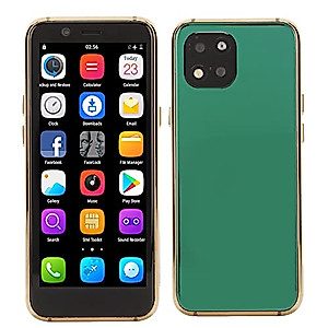 CUIFATI Mini Smartphone for Kid, 3.5 Inch IPS Screen Unlocked Cell Phone, 3GB+32GB, 2023 New Child Phone Gifts (Green)