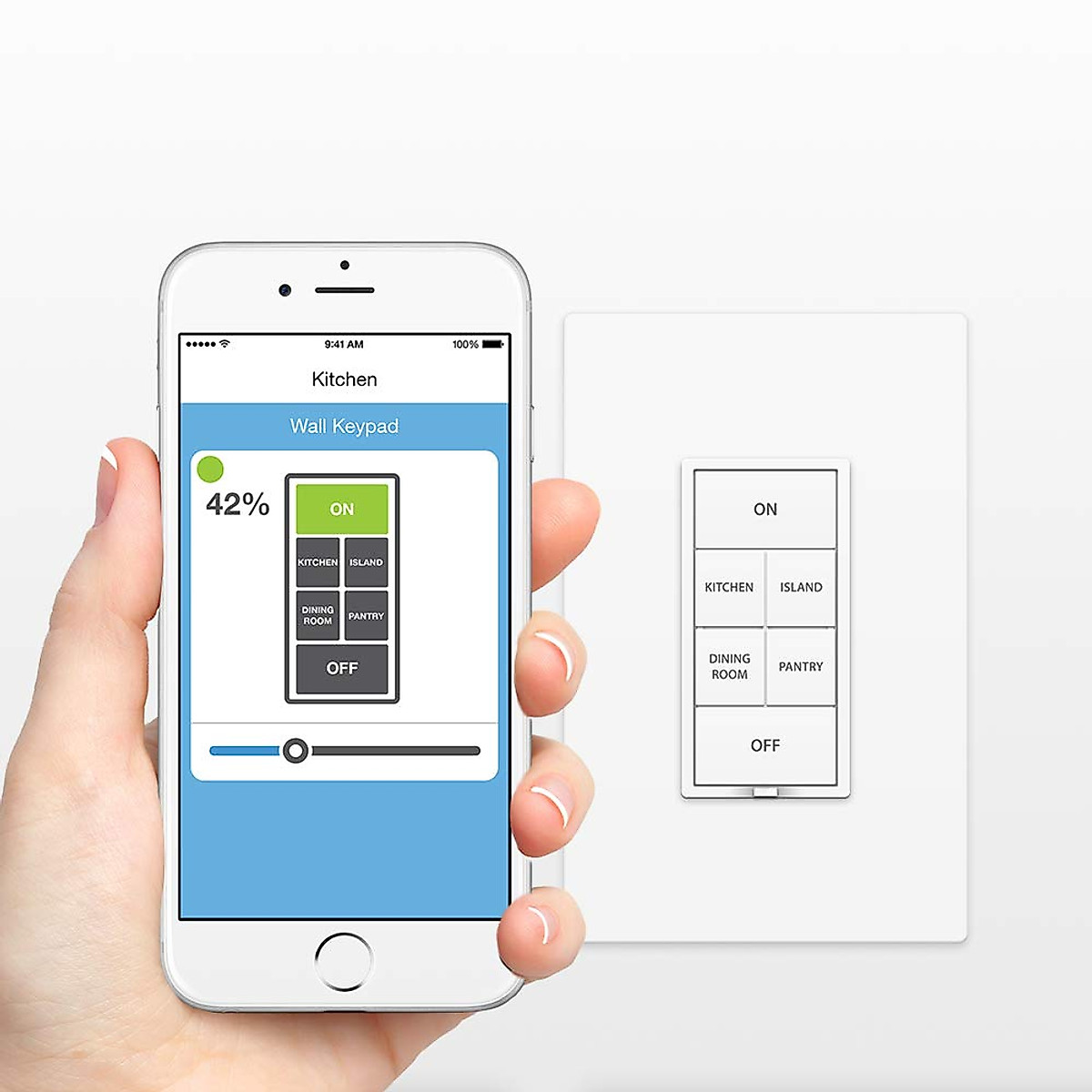 Insteon Smart Dimmer 6-Button Keypad, KeypadLinc in-Wall Controller, 2334-232 (White) - Insteon Hub Required for Voice Control with Alexa & Google Assistant
