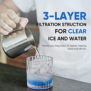 PUREPLUS ADQ747935 Replacement for LG LT1000P LT1000 Kenmore Elite 9980 LT1000PC, MDJ64844601 ADQ74793501, LMXS28626S, LFXS26973S, LT120F Refrigerator Water and Air Filter,3Pack, Model: RWF4700AC