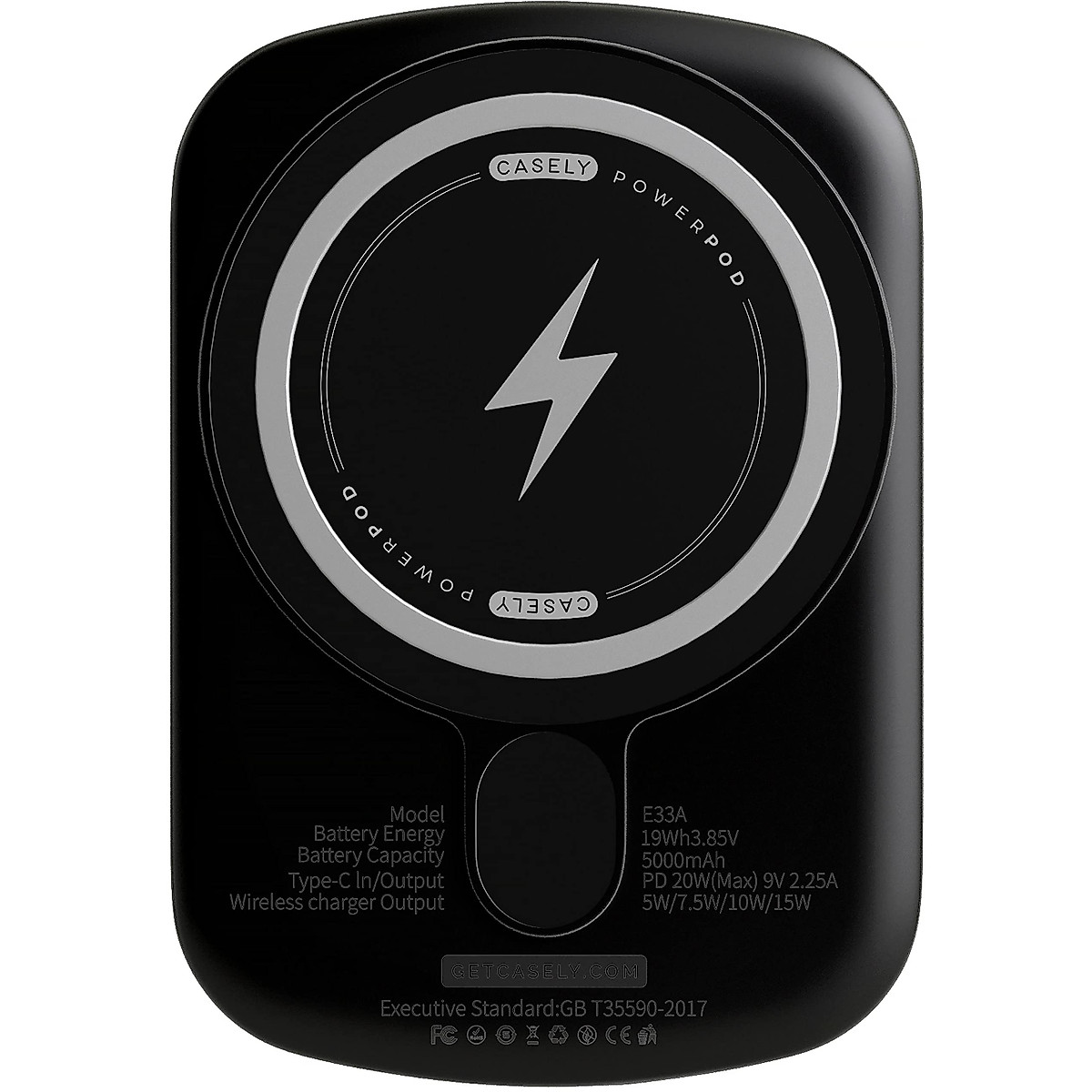 Casely Power Pod | MagSafe Compatible Battery Pack | Into The Wild | Black Leopard Power Pod