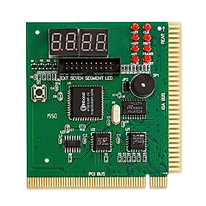 Kingwin PC Computer Motherboard Analyzer Kit [Digital PCI & ISA PC SDRAM NA Motherboard]. 4 Digit PCI & ISA PC Tester, Diagnostic Debug Post Card External Display (CMBA-4)