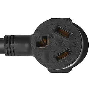 Fullsky FC-145103 Generator or RV Plug AC Adapter Cord NEMA 14-50P to NEMA 10-30R Male 14-50P Generator Plug to Female 10-30R Dryer 3 Prong Receptacle Adapter Output Maximum 30Amp 250Volt