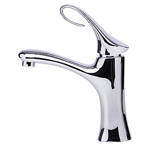 ALFI brand AB1295 Single Lever Bathroom Faucet, Brushed Nickel