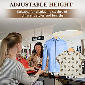 Shirt Display Stand 1 Pack T Shirt Display Stand For Vendors 18.1-31 Inch Height Adjustable Shirt Rack Shoulder Stand Clothing Display Stand Portable Hanger Rack for Steaming Dress Garment