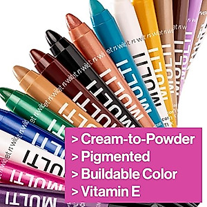 wet n wild Color Icon Cream Eyeliner Eyeshadow Multi-Stick, Moisturizing, Nourishing Velvety Cream-to-Powder Buildable & Blendable Formula, Cruelty-Free & Vegan - Poppy-lar