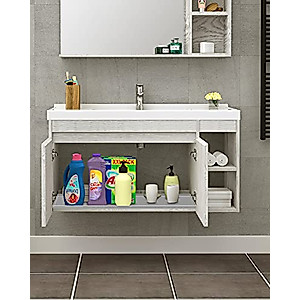 Under Sink Mat Waterproof 28"x22" Kitchen Cabinet Mat - Silicone Under Sink Liner Drip Tray with Drain Hole for The Kitchen, Bath, and Laundry Cabinets