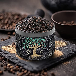 JOYTOP Grinder, 2.5 inch Tree of Life Sun Moon Galaxy Grinder (Black & Green)