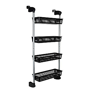 Organize It All Over The Door 4-Basket Hanging Storage Unit With Hooks
