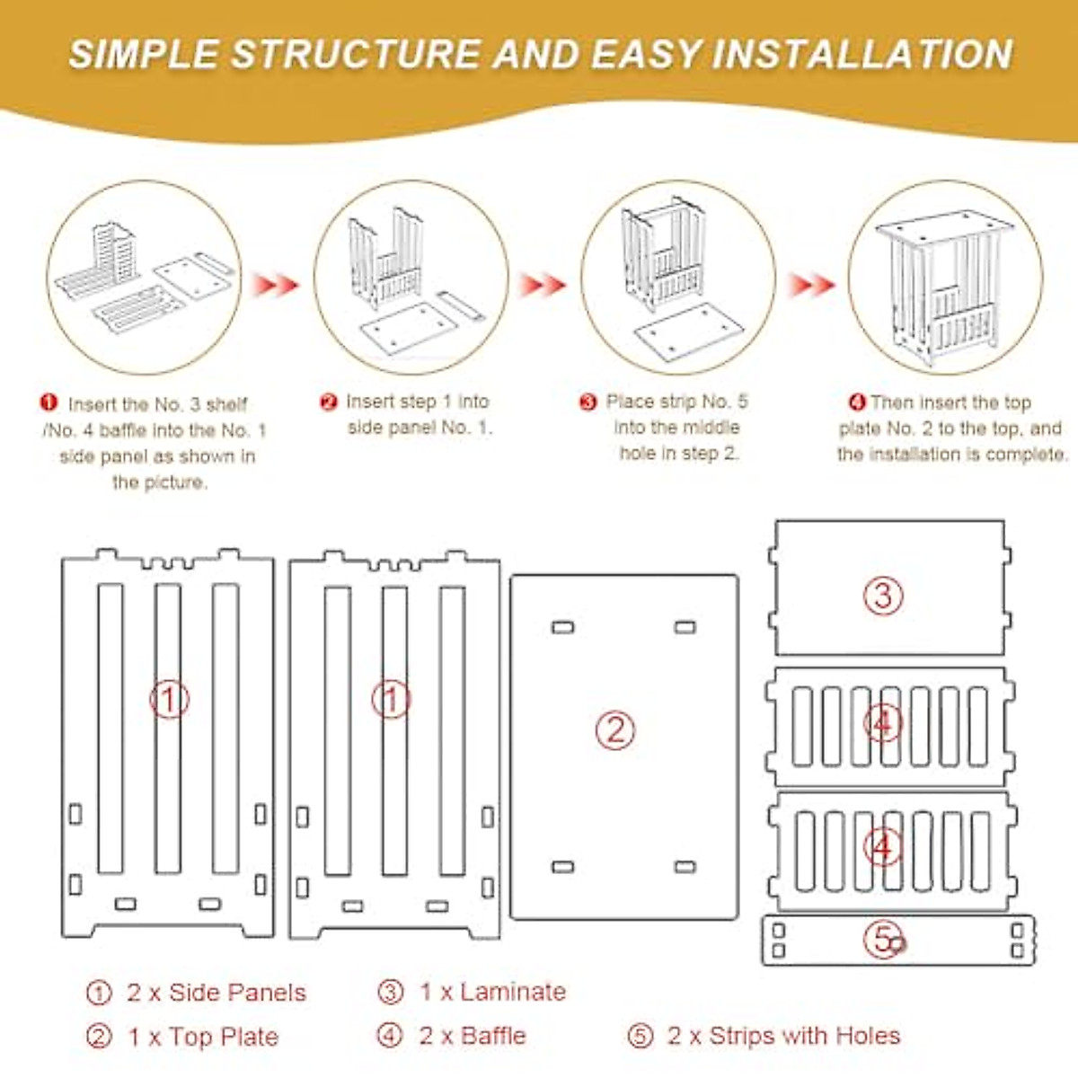 JNTKE Rectangular Side Table, End Table with Storage Shelf 13.4"x10.2"x15.8" Small Bedside Table Night Stand for Living Room Couch Sofa Bedroom Balcony Home Office