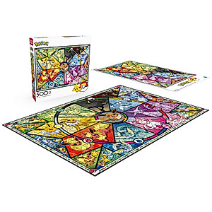 Buffalo Games - Pokémon - Eevee's Stained Glass - 500 Piece Jigsaw Puzzle
