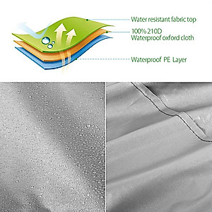 Patio Hanging Egg Chair Cover Heavy Duty Waterproof Patio Outdoor Wicker Swing Seat Cover Chair Garden Furniture Protective Cover UV Resistant 75 x 45inch (Grey)