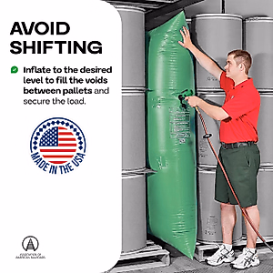 IDL Packaging 36" x 48" Dunnage Airbags, Woven Polypropylene, Level 1 (Pack of 1) – Fill The Void in Trucks and Intermodal Shipments, Reusable – Cargo Securing Solution for Container Stuffing