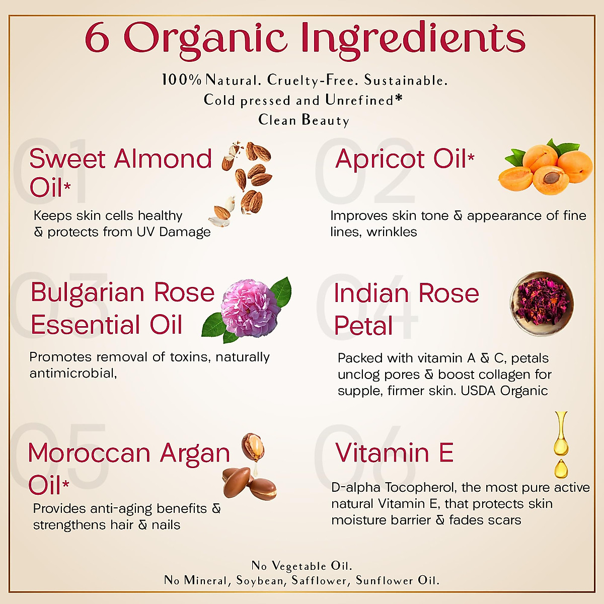 SAFA Rosé Oil - Organic Oil for Face, Body, Hair, Nails & Aromatherapy | Bulgarian Rose Essential Oil & Organic Floating Rose Petals | Moisturizer for Women & Men - 4 Fl Oz (1)